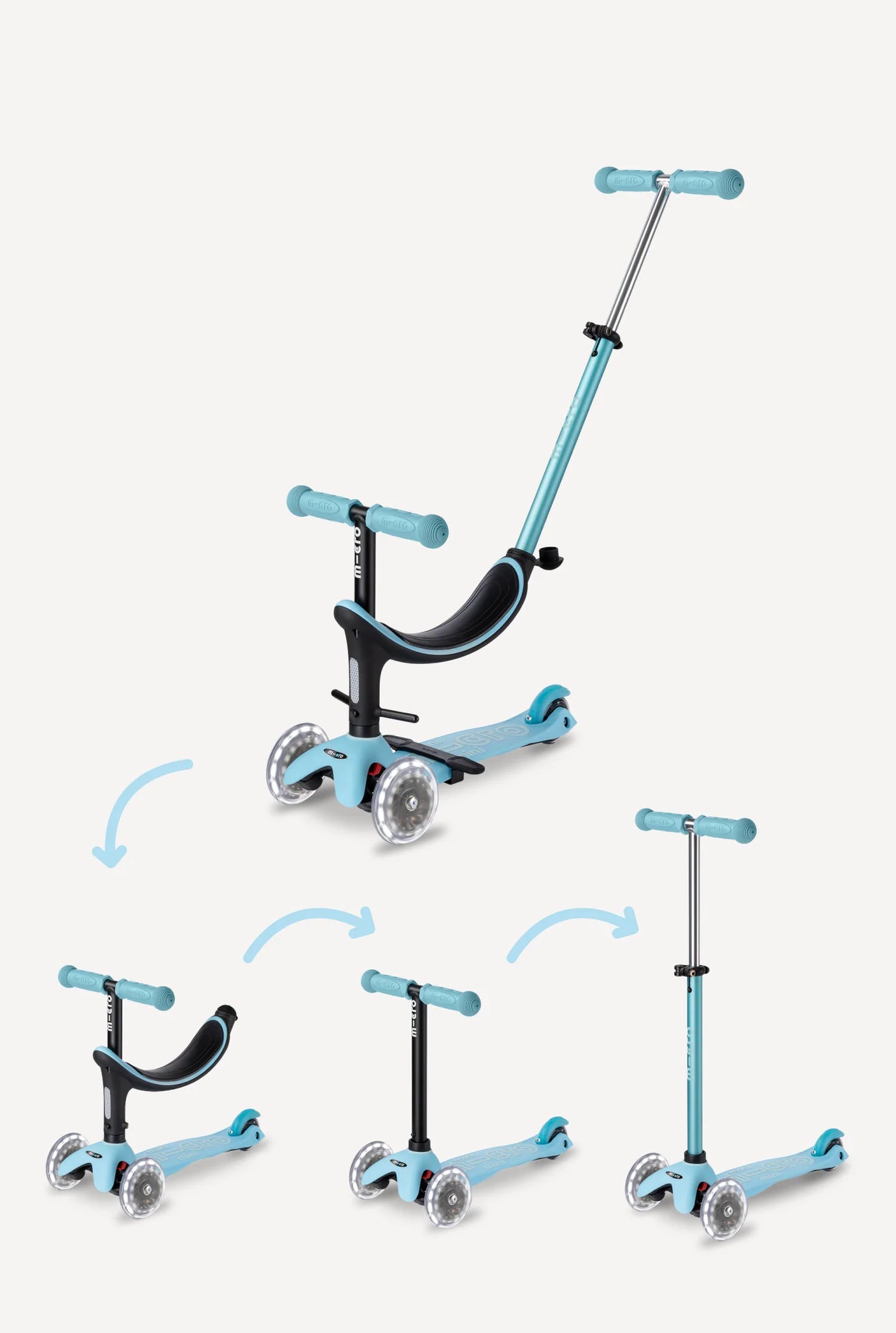 Micro Mini2Grow LED 4-in-1 Scooter (Ages 1–6) – Runnin' Wild Kids