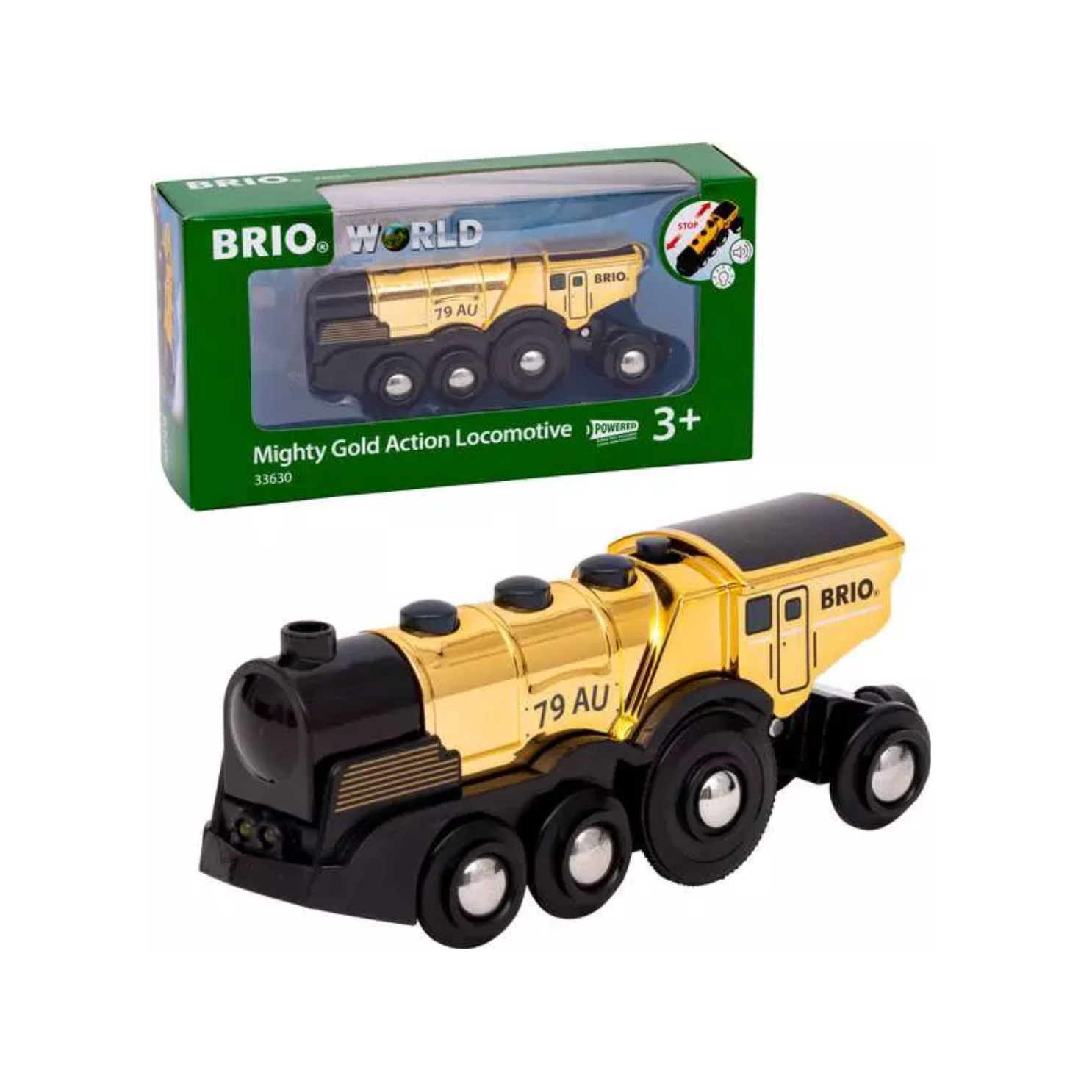 BRIO World Mighty Gold Action Locomotive – Runnin' Wild Kids